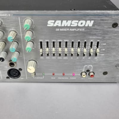 Samson S6 6 Channel Mixer Amplifier rackmount | Reverb