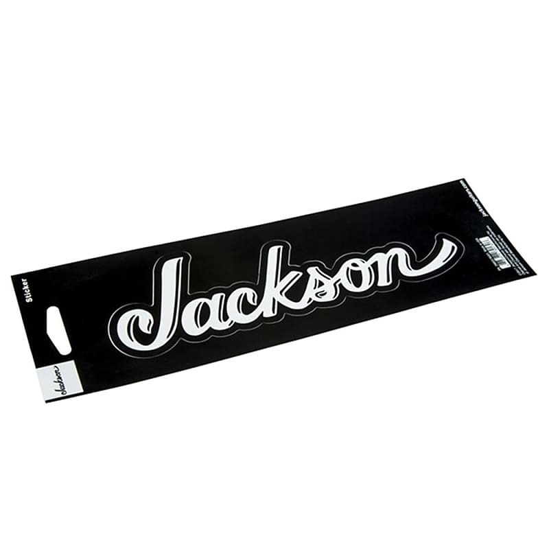 Jackson Vinyl Sticker - White | Reverb