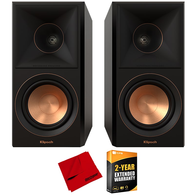 Klipsch RP-500M II Bookshelf Speaker, Ebony (Pair) w/ | Reverb