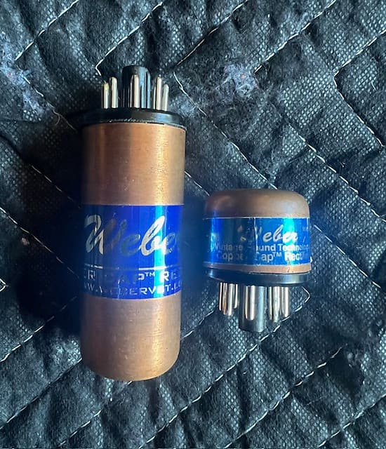 Weber GZ34 5AR4 Solid State Rectifier Copper Caps (WZ34 and | Reverb