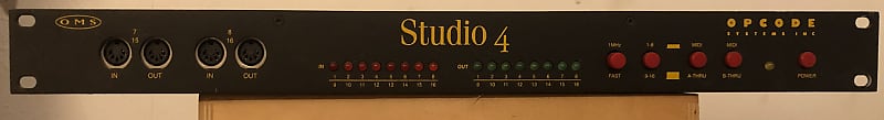 Opcode Studio 4 8-port MIDI interface with SMPTE around 1990 | Reverb