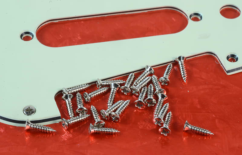 24 Nickel Plated Steel Pickguard And Control Plate Mounting | Reverb