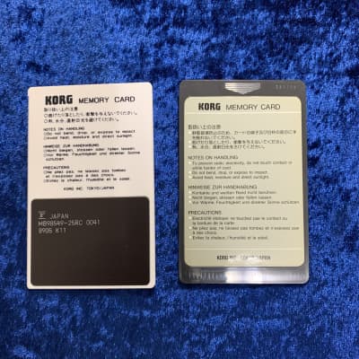 Korg M1 MPC-04 MSC-04 1988 Memory Card Made in Japan | Reverb