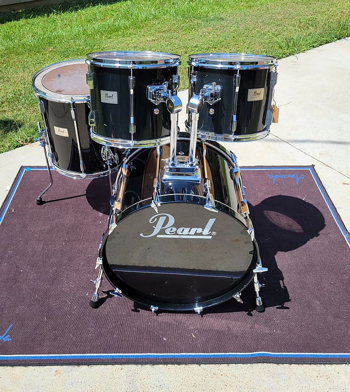 Early 90s Pearl Session Elite 4 Piece Drum Shell Pack - | Reverb