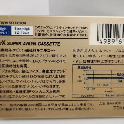 TDK SA-X 90 min. Blank Audio Cassette Tape | Reverb