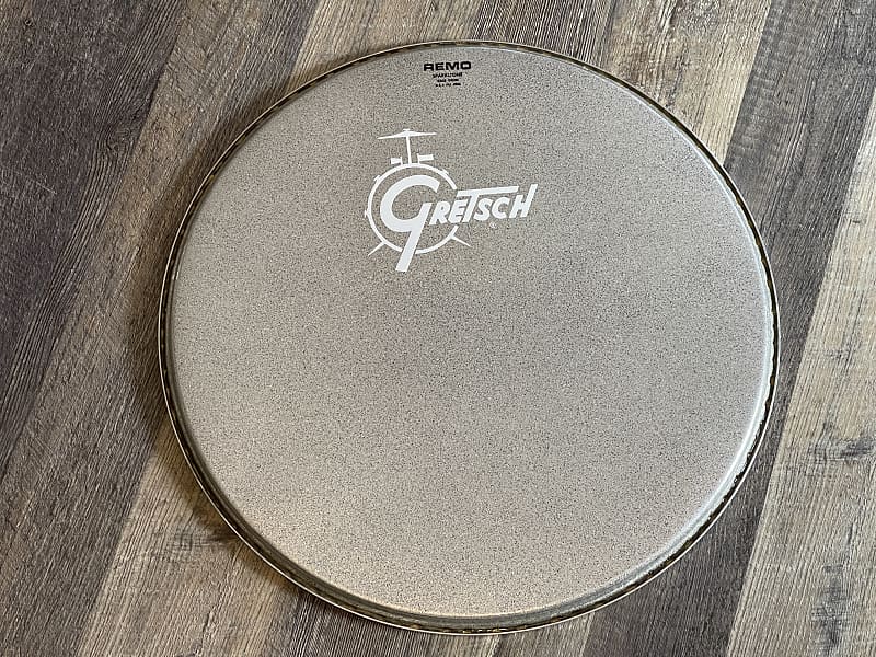 1960's Remo SparklTone 20" Gretsch Bass Drum Logo Head - | Reverb