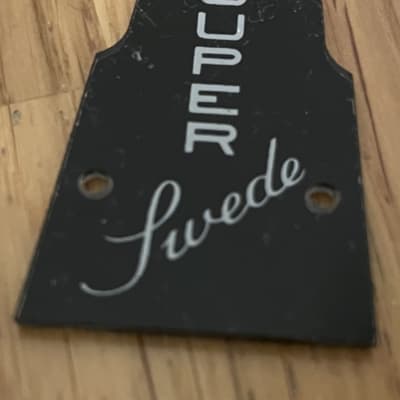 Hagstrom Super Swede truss rod cover 1978-1982 Black | Reverb