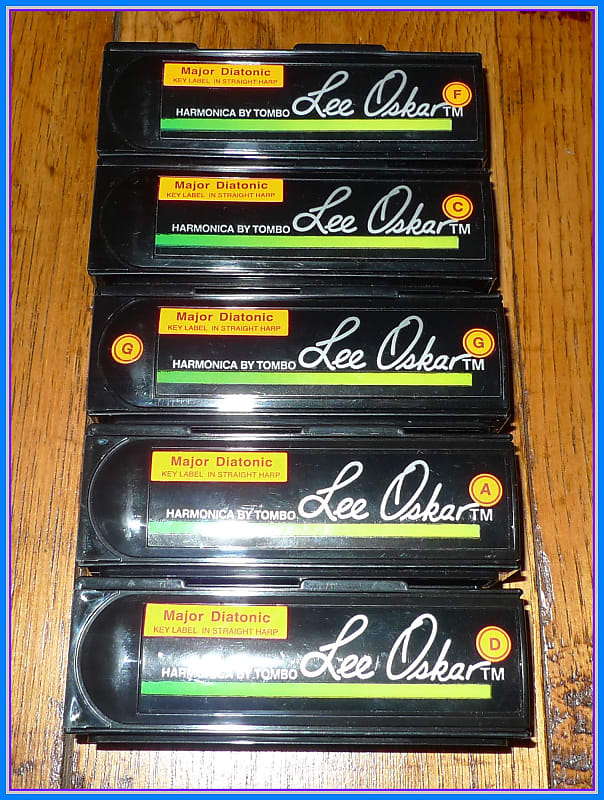 Lot Of 5 New Lee Oskar Major Diatonic Harmonicas Keys A, C, | Reverb