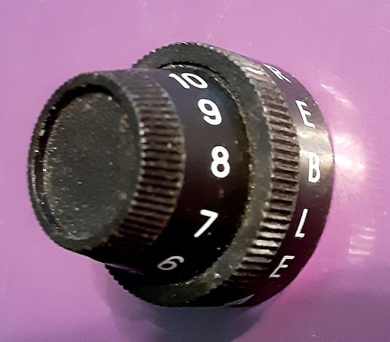 Ovation 70's Black Vol/ Tone Knobs | Reverb