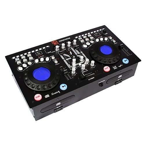 MR DJ CDMIX CDMIX500 PROFESSIONAL DUAL CD PLAYER WITH MIXER | Reverb