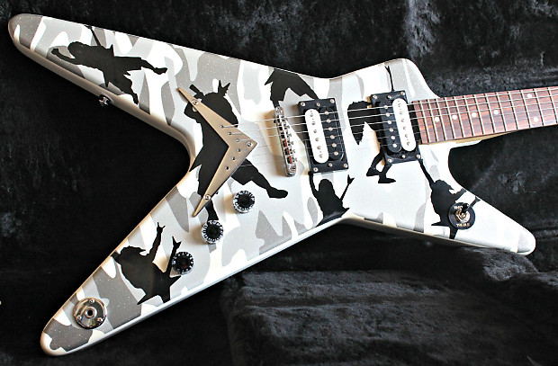 Dean ML Dime-O-Flage (Dimebag Darrel / Pantera). Snow Camo | Reverb