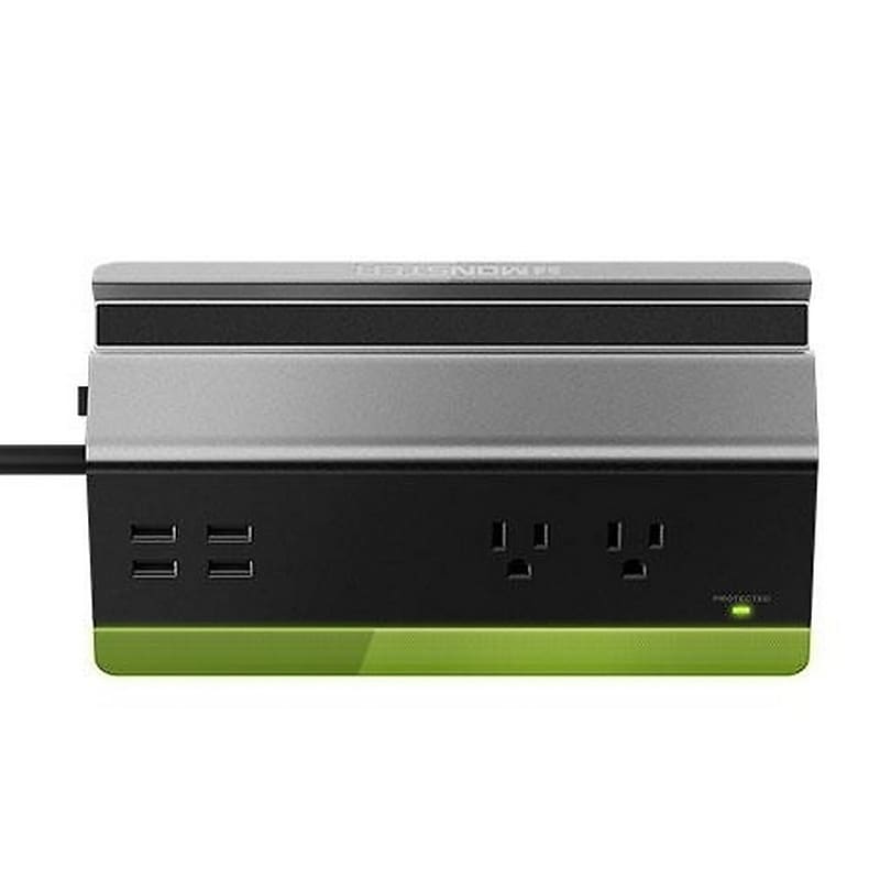Monster 2 Outlets and 4 USB Power Charging Station | Reverb