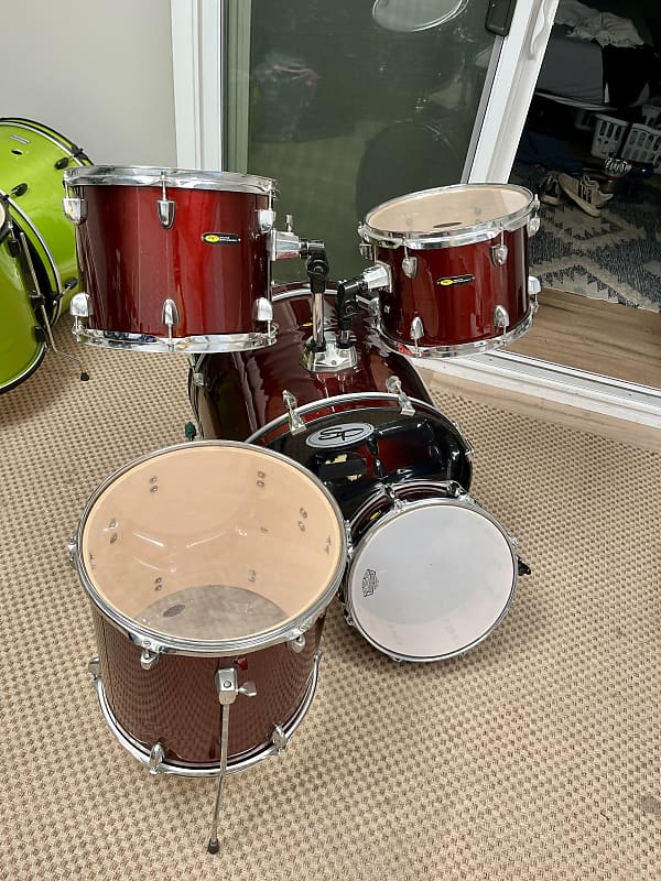 Sound Percussion 5-Piece Shell Kit - Red Sparkle | Reverb