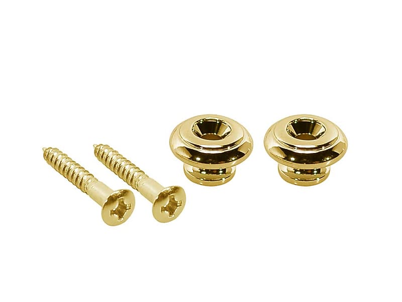 Strap buttons, metal, with screw, v-model, diameter 15mm, | Reverb