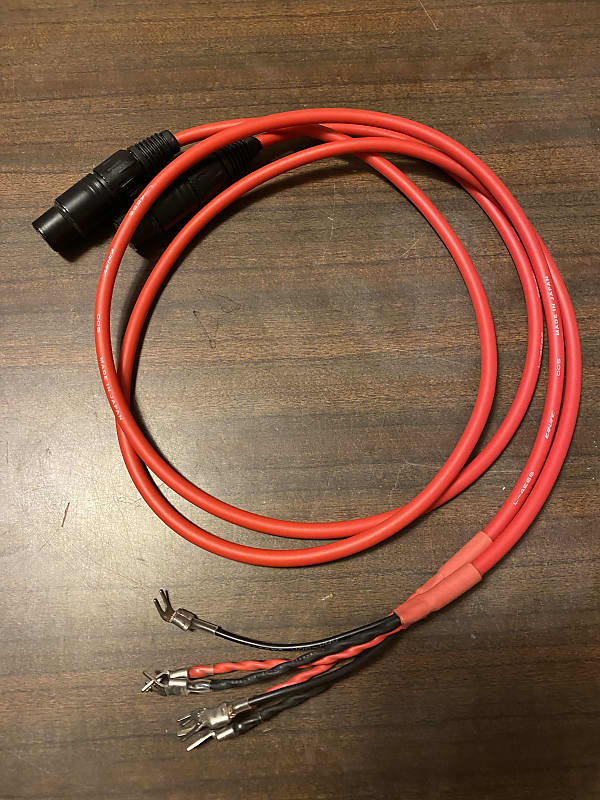 2 x Canare L-4E6S Fork Spade Lug Terminal to XLR XLRF XLR-F | Reverb
