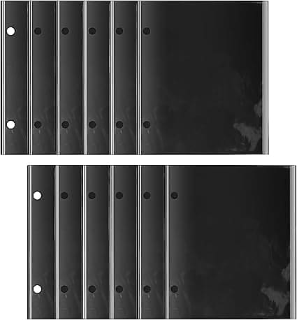 12 Pieces Black Flip Folio Marching Band Music Files Holder | Reverb