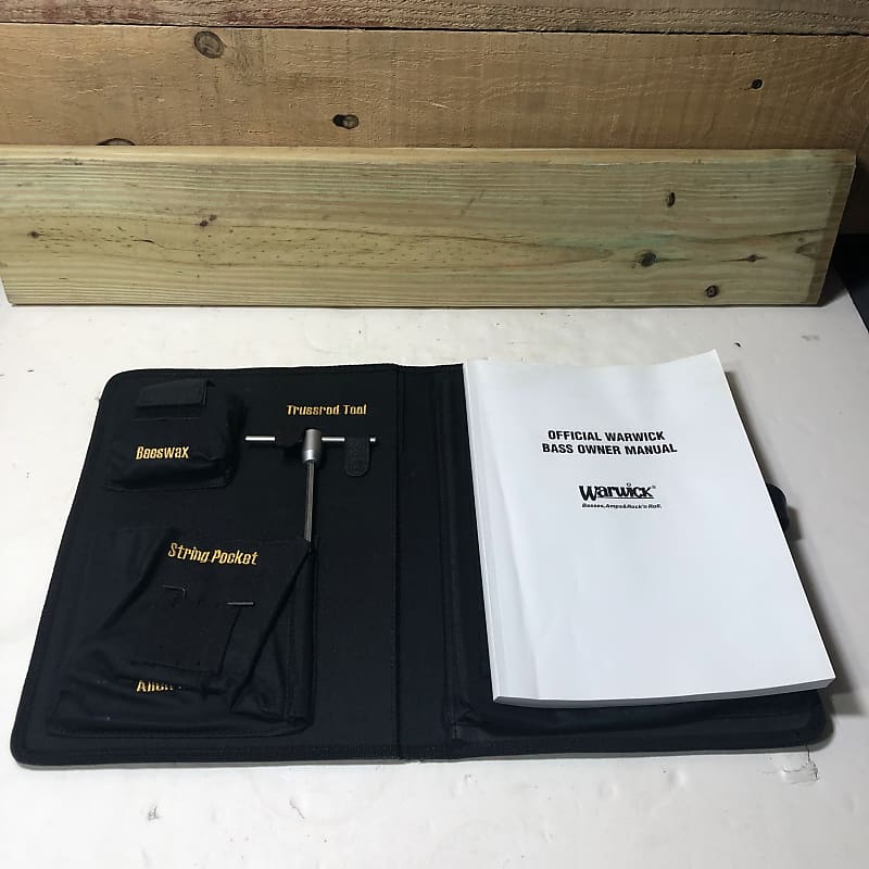 Warwick Bass User Kit Truss Ron Tool, Manual, Wax, Notebook | Reverb