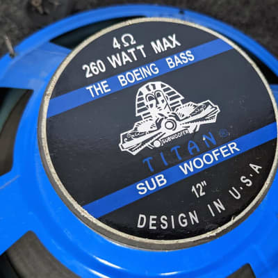 Titan Subwoofer The Boeing Bass Dual 12" Subwoofer Box | Reverb