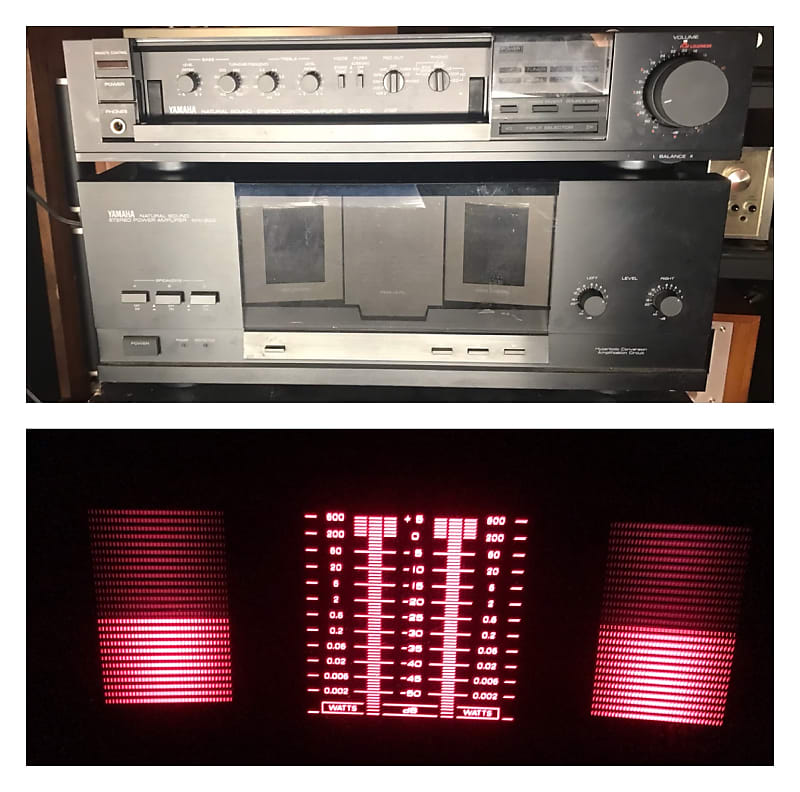 Yamaha MX-800 Natural Sound Power Amp & matching CX-800 | Reverb