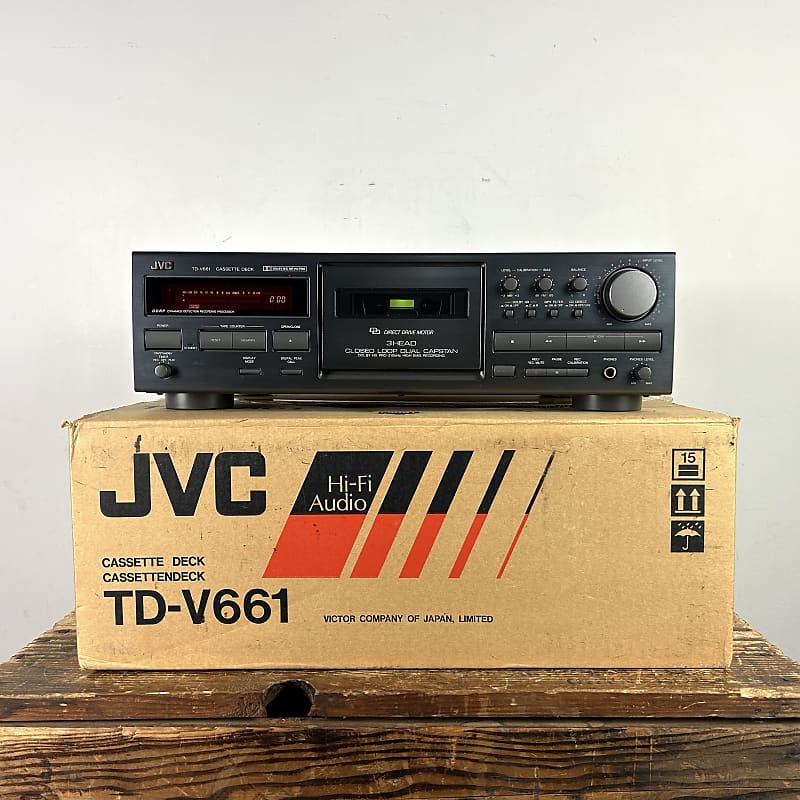 JVC TD-V661 Three Head Cassette Deck w/ Original Box and | Reverb