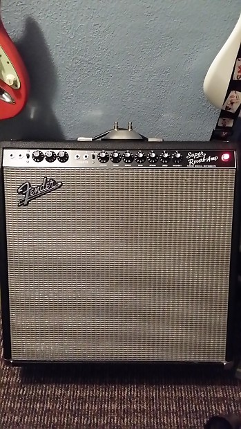 65' Fender Super Reverb Reissue Blackface 4×10 p10r with | Reverb
