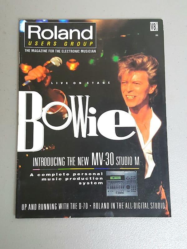 Roland Users Group Magazine - Vol 8 no 2 - David Bowie, D-70, | Reverb
