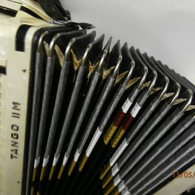 HOHNER 96 BASS piano accordion TANGO II M 1960-1970 cream | Reverb UK