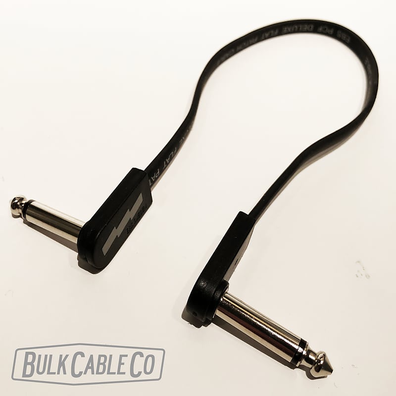EBS Flat Patch Cable - 11" Length - PCF-DL28 Deluxe - Right | Reverb