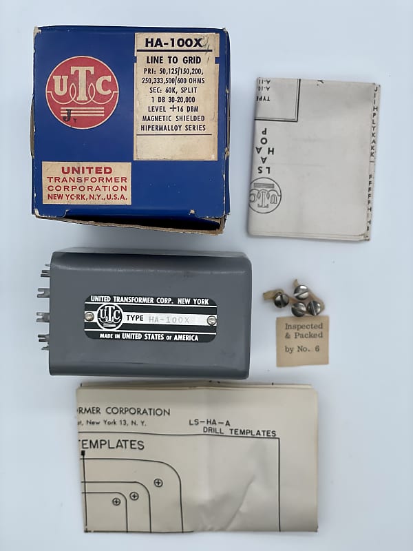 United Transformer Corporation UTC HA-100X Audio Input | Reverb