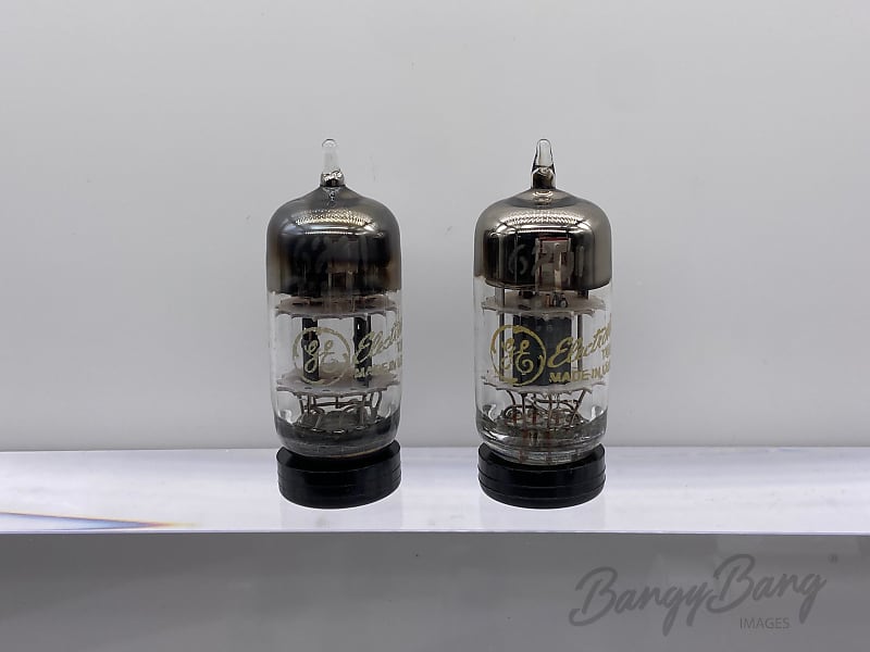 Matched Pair General Electric GE 12AT7/6201 Dual Triode | Reverb