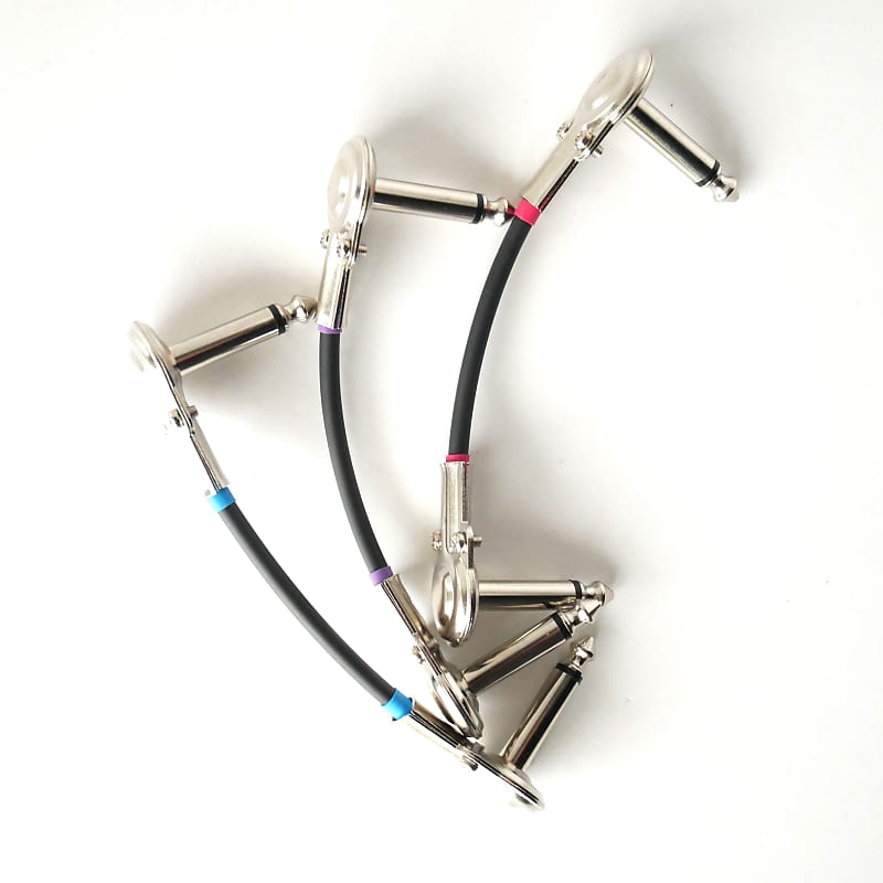 3 pack 4 in. New- Mogami 2314/Flathead Pan Patch Cables | Reverb