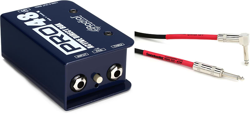 Radial Pro48 1-channel Active 48v Direct Box Bundle with Pro | Reverb