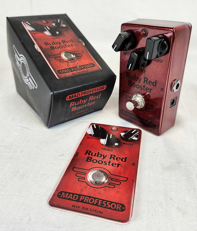 Mad Professor Ruby Red Booster Effect Pedal w/Master Volume, | Reverb