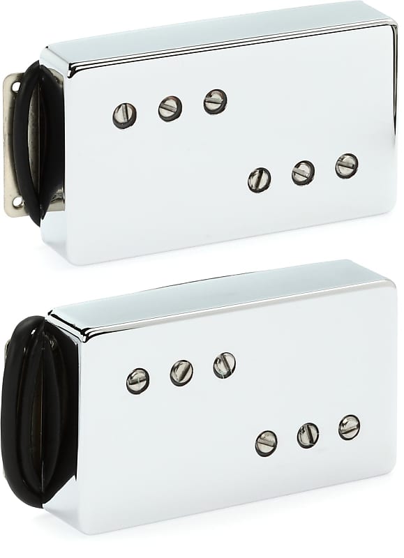 Mojotone '72 Clone Humbucker 2-piece Pickup Set - Chrome | Reverb