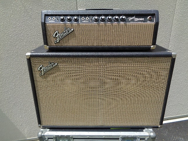 Fender Bandmaster "Blackface" amplifier w 2 x 12 cabinet 1965 | Reverb