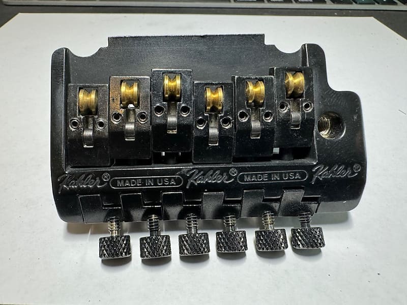 Kahler USA Fulcrum Tremolo Bridge 1980s - Black NOS | Reverb