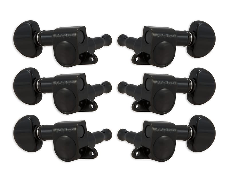 Grover Mini Rotomatics 14:1 Ratio Black Chrome (205 Series) | Reverb