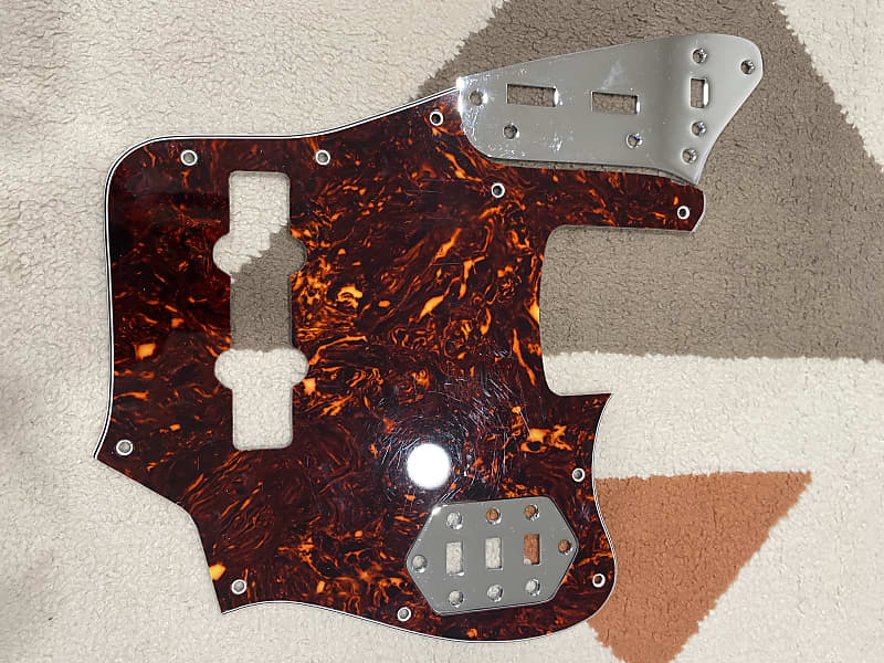 Fender Jaguar Bass CIJ pickguard with control plates | Reverb