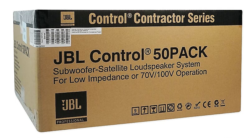 JBL C50PACK Commercial Subwoofer+(4) Satellite Speakers for | Reverb