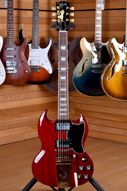 Gibson SG Standard '61 Maestro Vibrola Vintage Cherry | Reverb