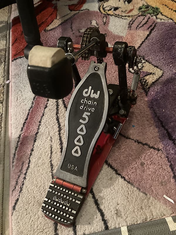 Dw 5000 90s - Black red Kick Bass Drum Pedal | Reverb