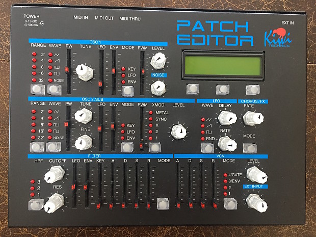 Kiwi Technics Patch Editor Black | Reverb Canada