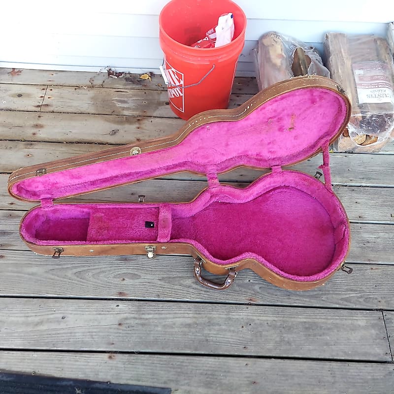 Gibson ES 335 Case Brown/Pink | Reverb