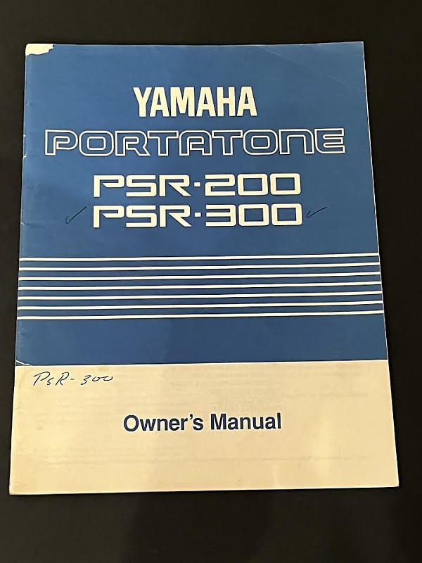 Yamaha PSR-200/PSR-300 Portatone Owner's Manual | Reverb