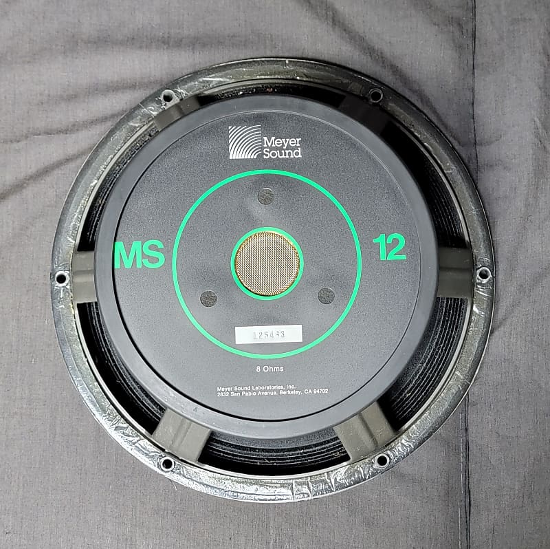 Meyer Sound Genuine Factory MS-12 Woofer 12" 8 ohms from MSL3 | Reverb