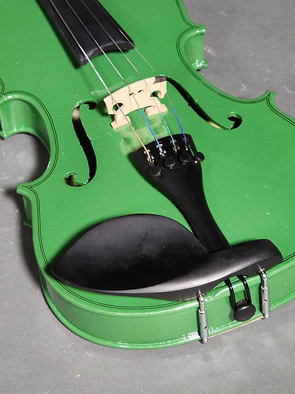 No Name 4/4 Metallic Green Violin 2020's - with Case and Bow | Reverb