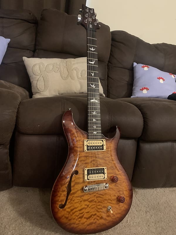 PRS SE Custom 22 Semi Hollow 2015 - Quilted Maple Top 2015 | Reverb