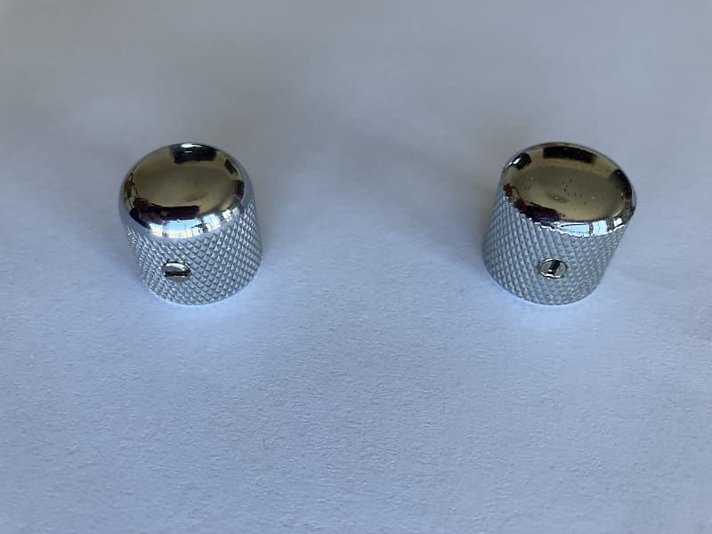 Brass dome barrell knobs 2020 - Chrome | Reverb