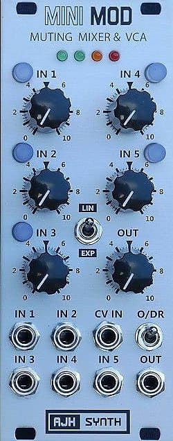 AJH SYNTH MINIMOD MUTING MIXER & VCA SILVER : BRAND NEW : | Reverb