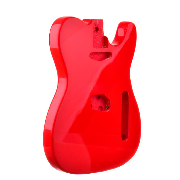 Fiesta Red Ash Telecaster Style Guitar Body | Reverb